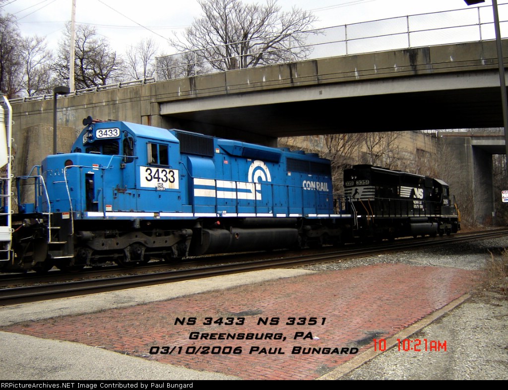 NS 3433 SD40-2 NS 3351 SD40-2 03/10/2006